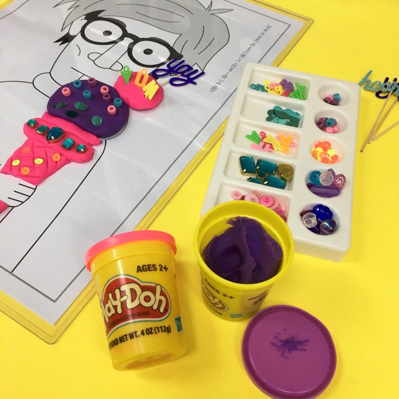 Famous artist Play-doh play mats