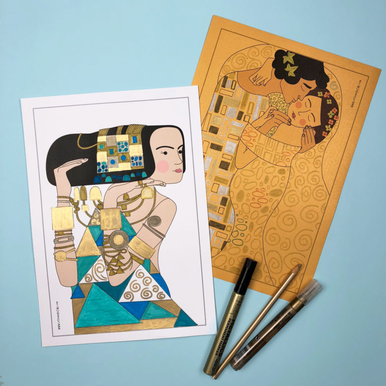 Gustav Klimt drawing pages