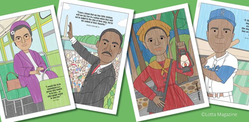 Black History Month coloring pages, posters & more